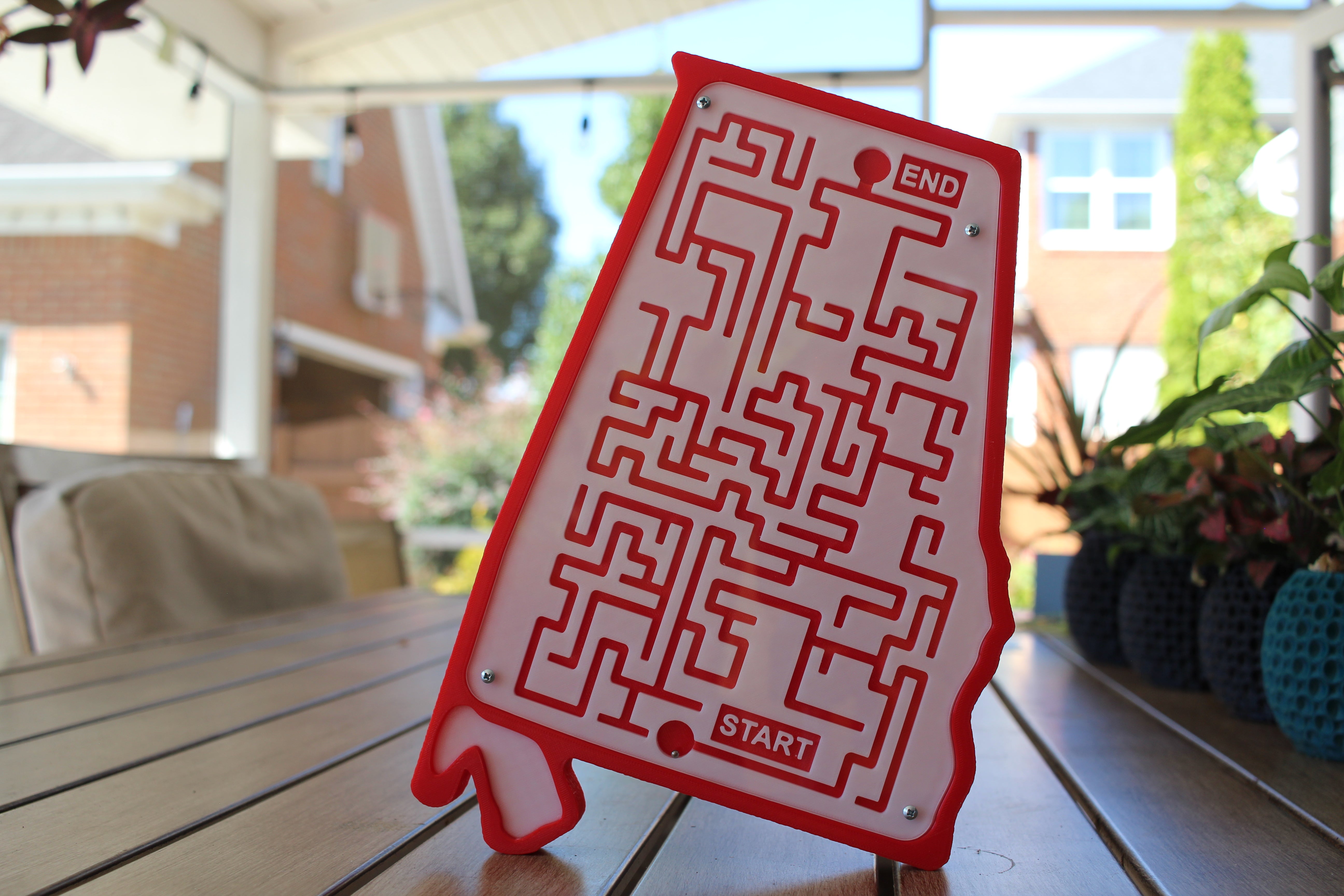 Alabama State Maze Game – Alabama Cutting Boards